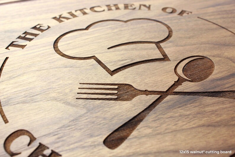 Handmade Cutting Board Personalized Chef's Kitchen Design - Etsy