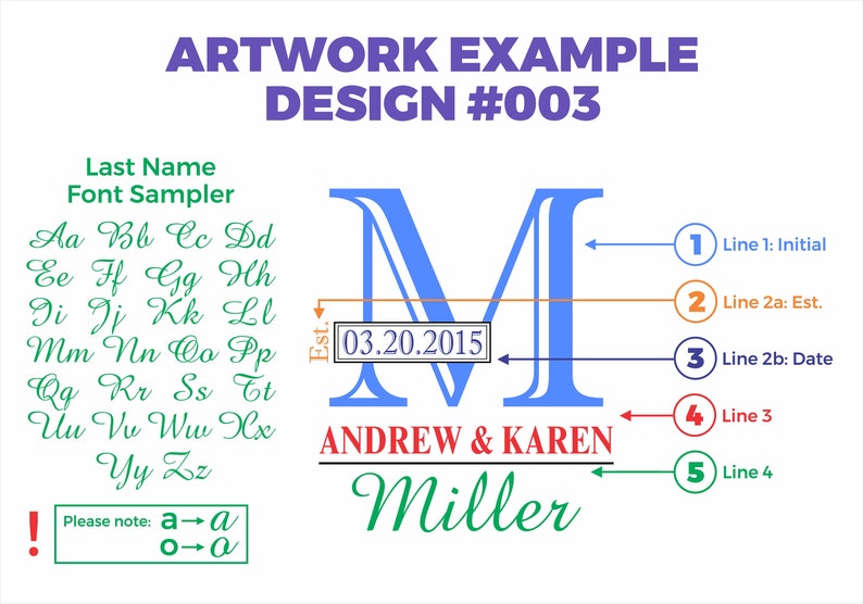 Handmade Cutting Board Personalized Classic Monogram Design - Etsy