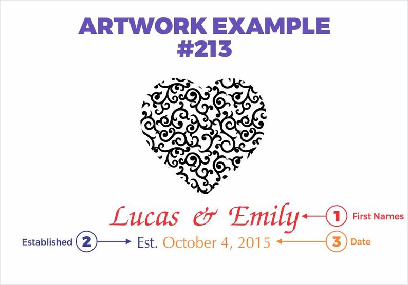 Handmade Cutting Board Personalized Swirled Heart Design - Etsy