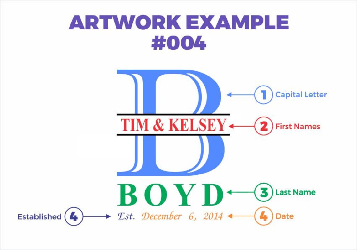 Handmade Cutting Board Personalized Modern Initial Design - Etsy