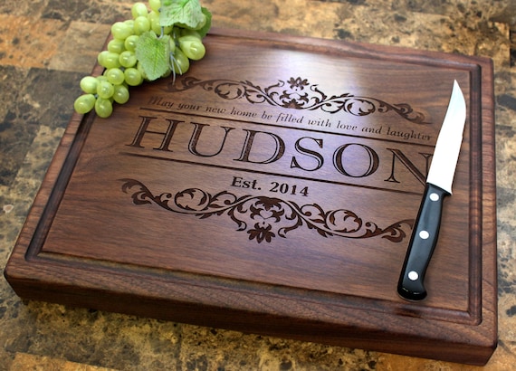 Handmade Chopping Block Personalized Rustic Quote Design - Etsy