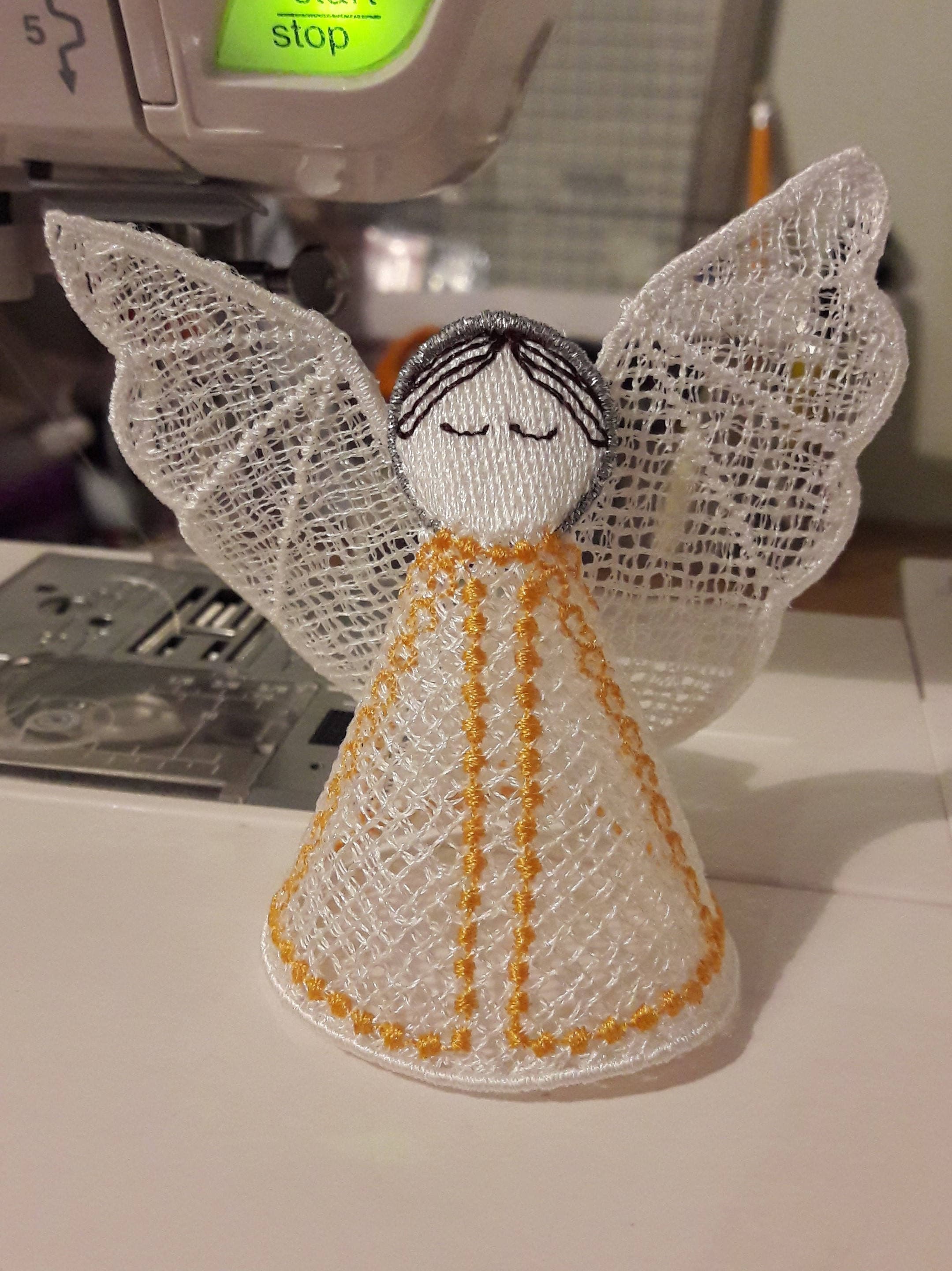 Machine Embroidery Design - 3d FSL Angel - Etsy