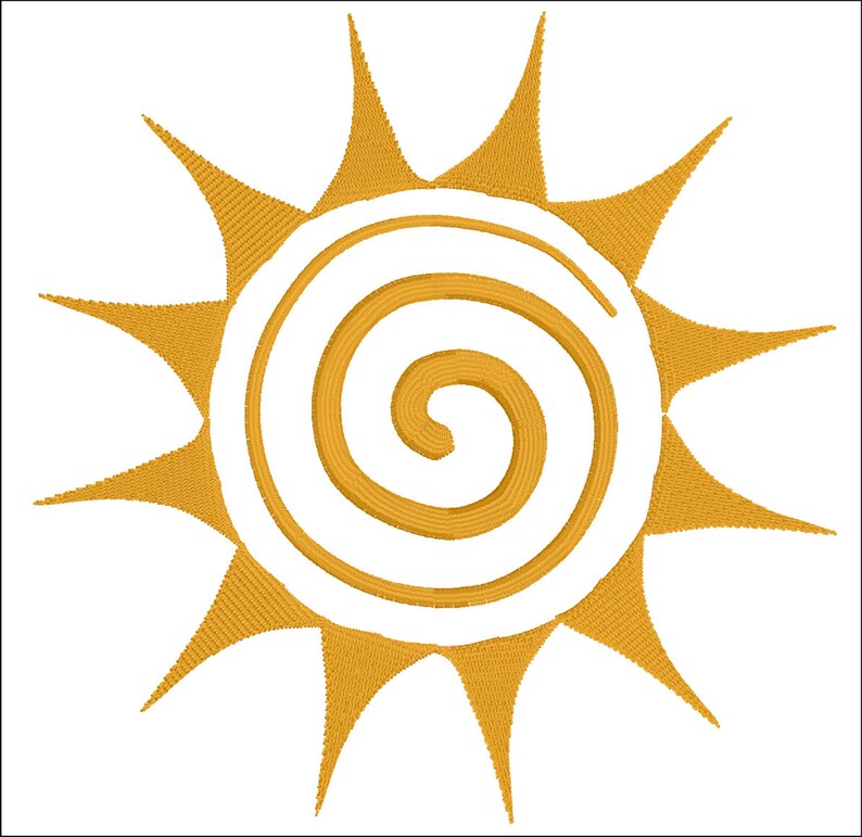 Sunshine - Machine Embroidery Design - Digital Download - Etsy
