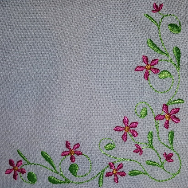 Corner Embroidery Designs - Etsy