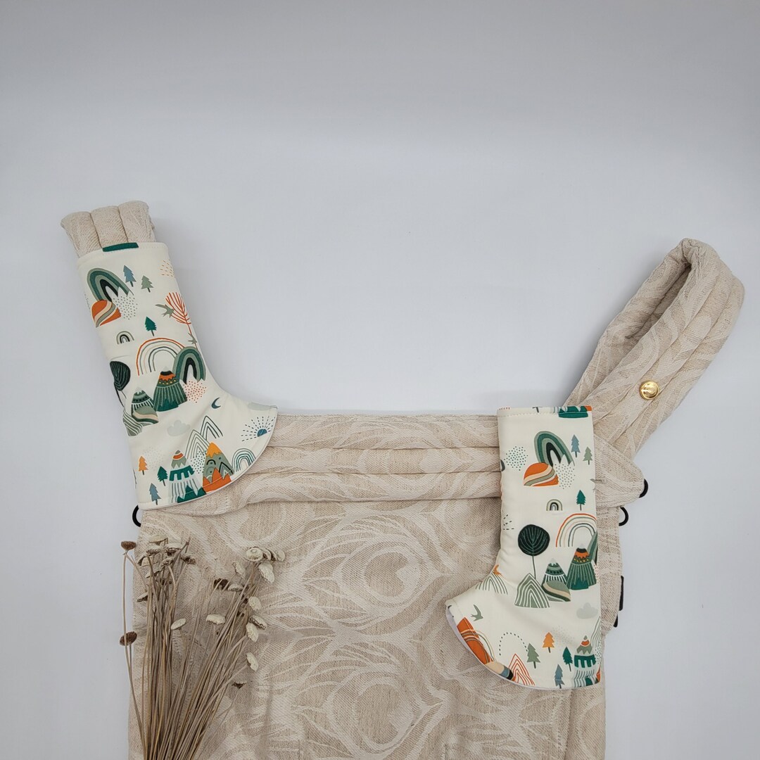 Organic, Timberland in Dawn, Curved Drool Pads. Made to Order to Fit ...