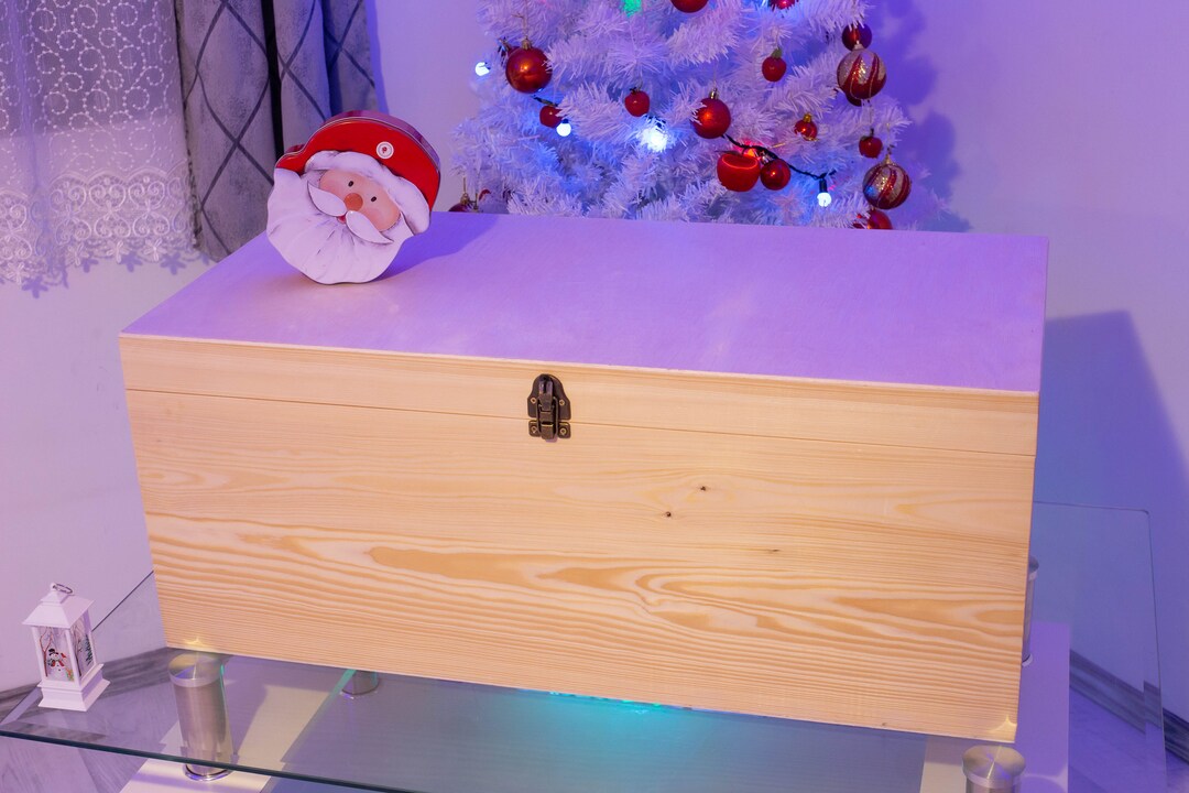 Extra Large Bespoke Storage Chest-wooden Chest 87x42x35 Cm-big Chest ...