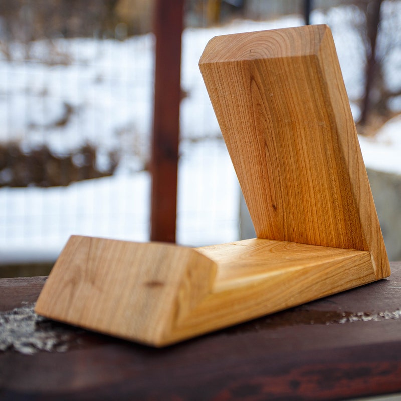 Wood Phone Stand - Etsy