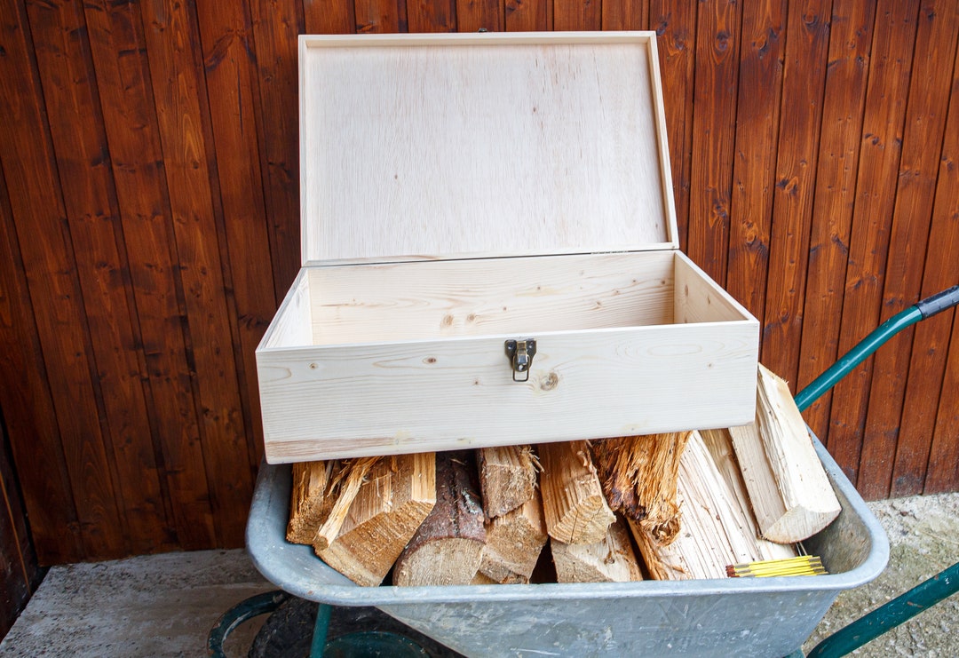 Unfinished Wood Box for Storage Chest Design Your Trunk for Wedding ...