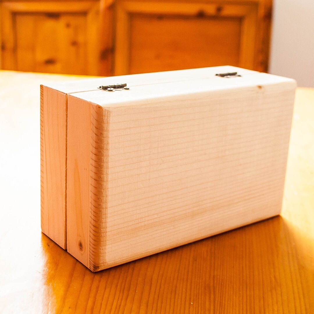 Wood Cigar Box, Keepsake Box, Unfinished Wood Gift Box, Wedding ...