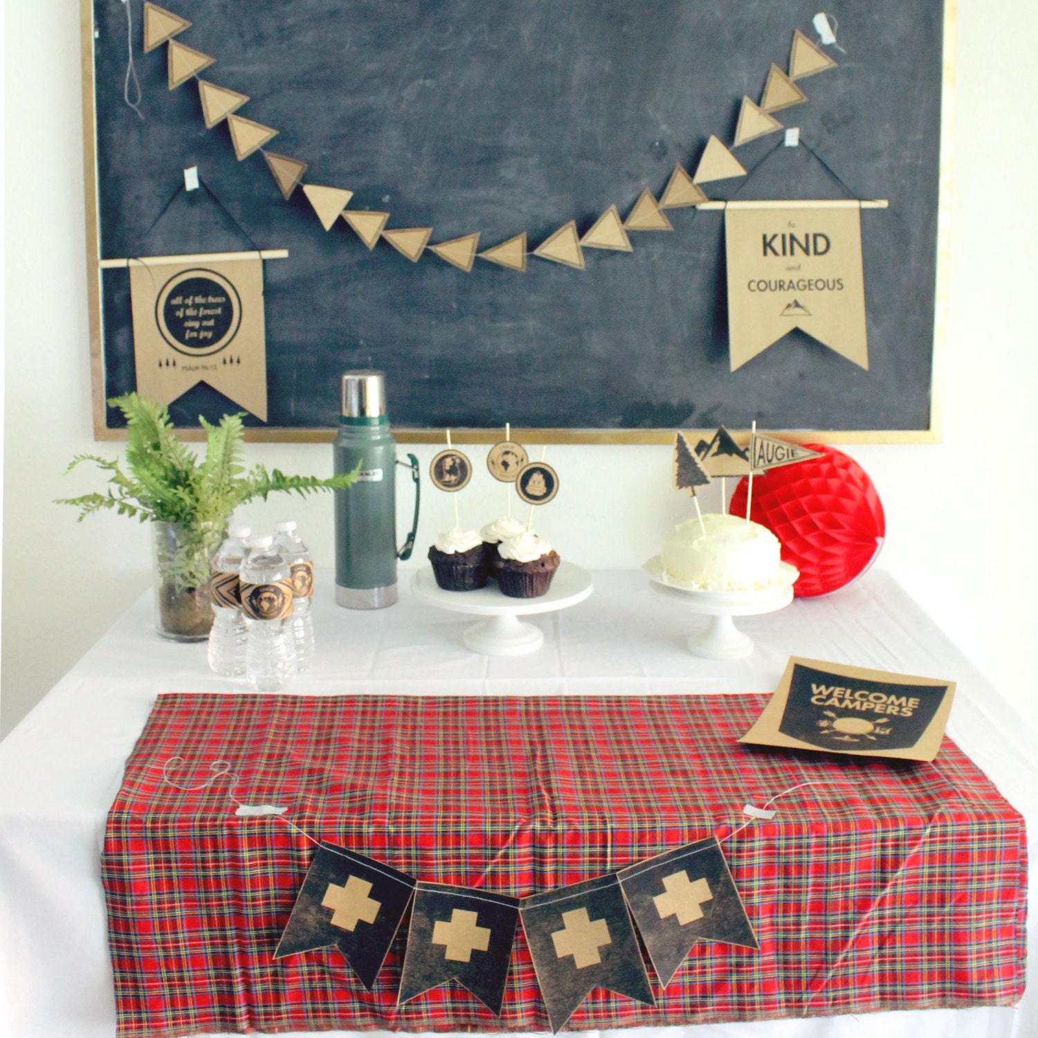 Rustic Scout + Camp Party Package - Etsy