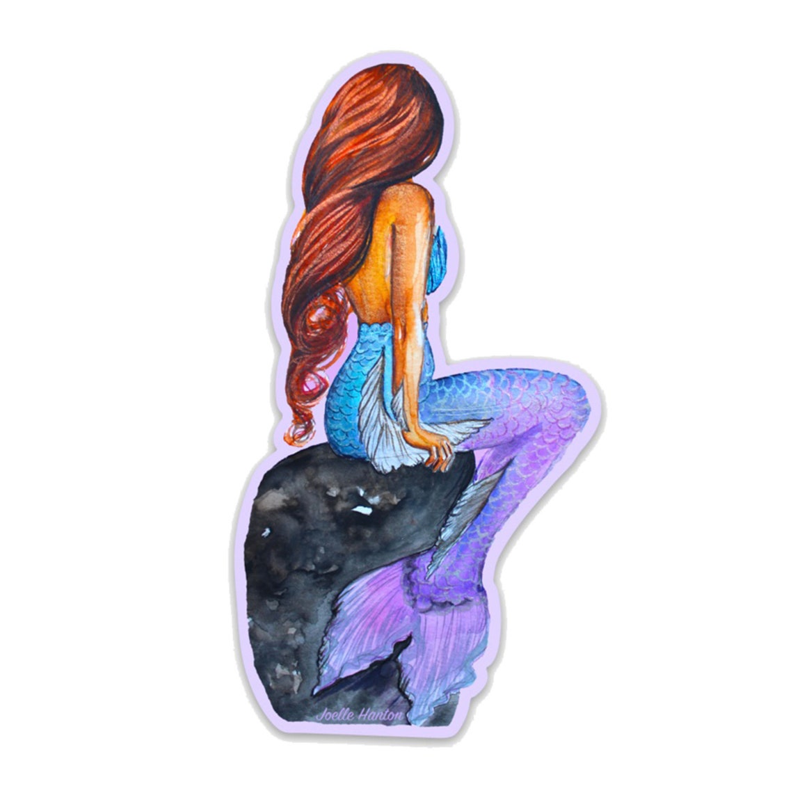 1 Magical Mermaid Vinyl Decal Mermaid With purple and blue | Etsy