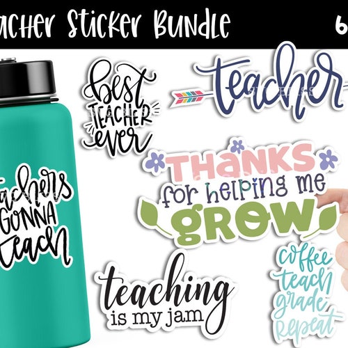 Teacher PNG Sticker Bundle Teacher Digital Download Sticker - Etsy