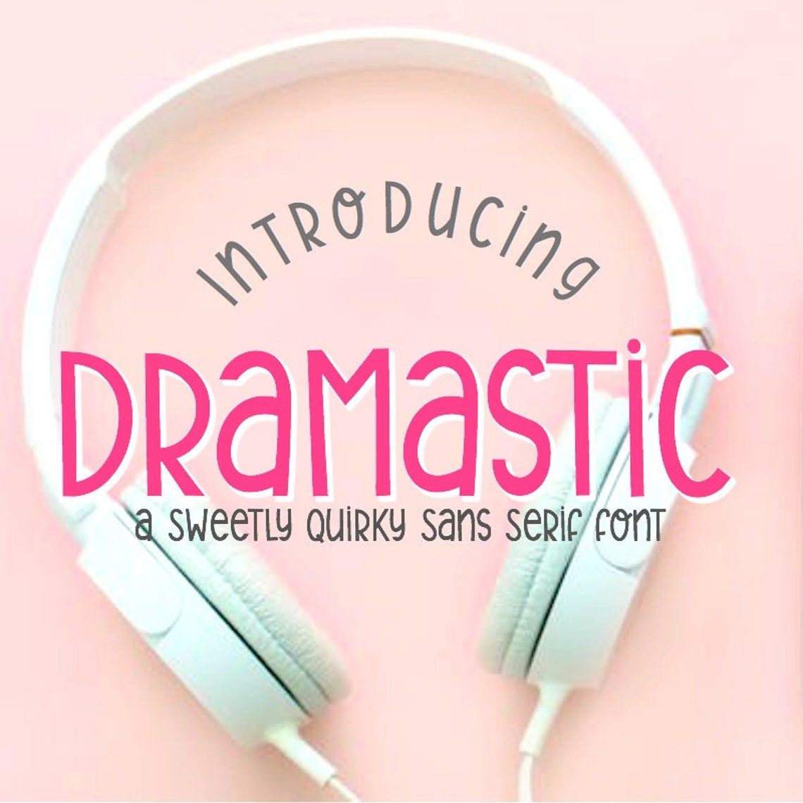 Digital Font Download Handwritten Font Dramastic Open Type - Etsy