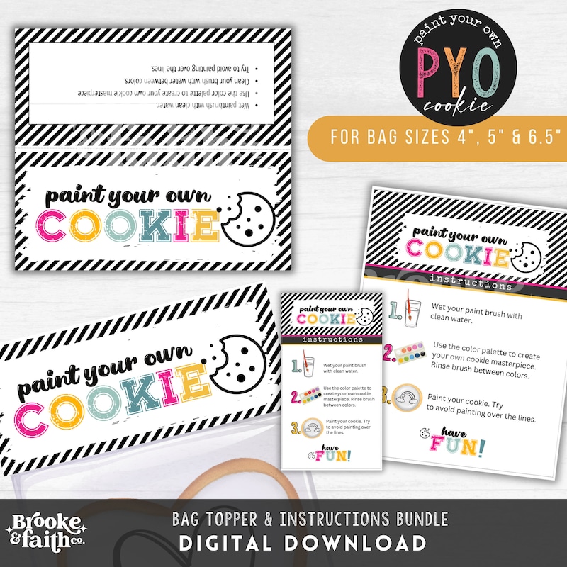 Paint Your Own Cookie - Etsy