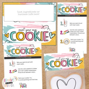 PYO Cookie Bag Topper & Instructions | 4 Inch Bag Topper | 5 Inch Bag ...