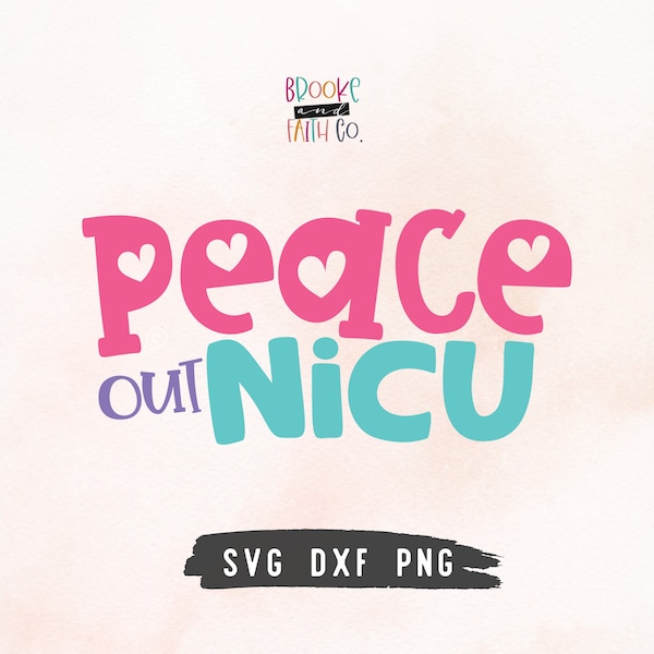 Peace Out Nicu Svg - Etsy
