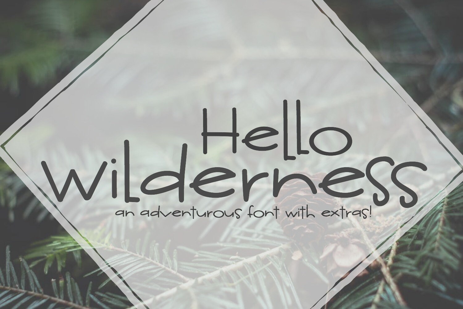 Hello Wilderness Handwritten Font + Doodles Download, Installable True ...