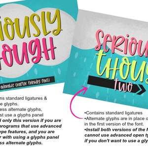 Seriously Though Handwritten Font for Cricut & Silhouette Crafters ...