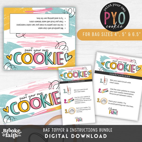 Paint Your Own Cookie - Etsy