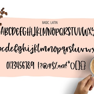 Hazelnut Macchiato Handlettered Script Font, Digital Font Download Installable Font - Etsy