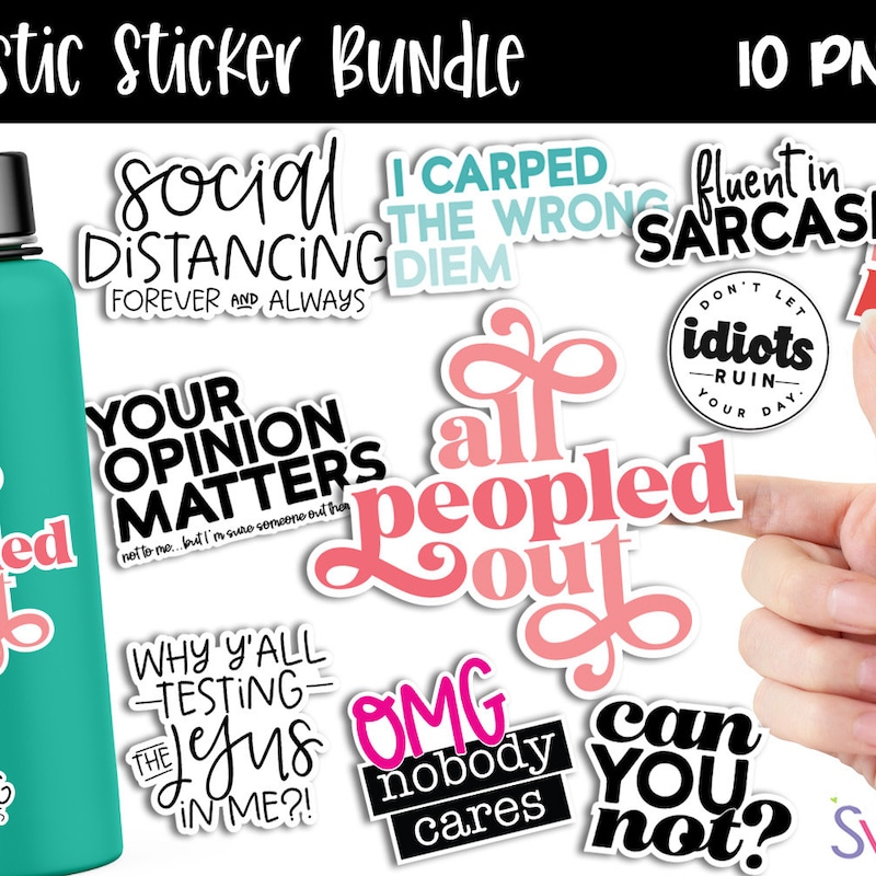 Funny Stickers - Etsy