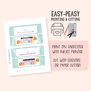 100th Day of School Cookie Tag Topper | 6.5 Inch Cookie Bag Folding Tag ...