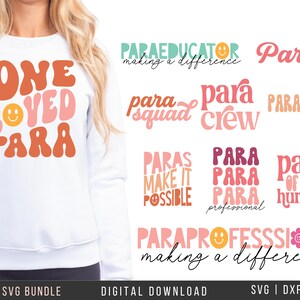 School Para SVG Bundle | Special Ed Para SVG for Cricut & Silhouette - Etsy