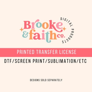 Extended License for PNG Designs | Printed Transfer Sales License - Etsy