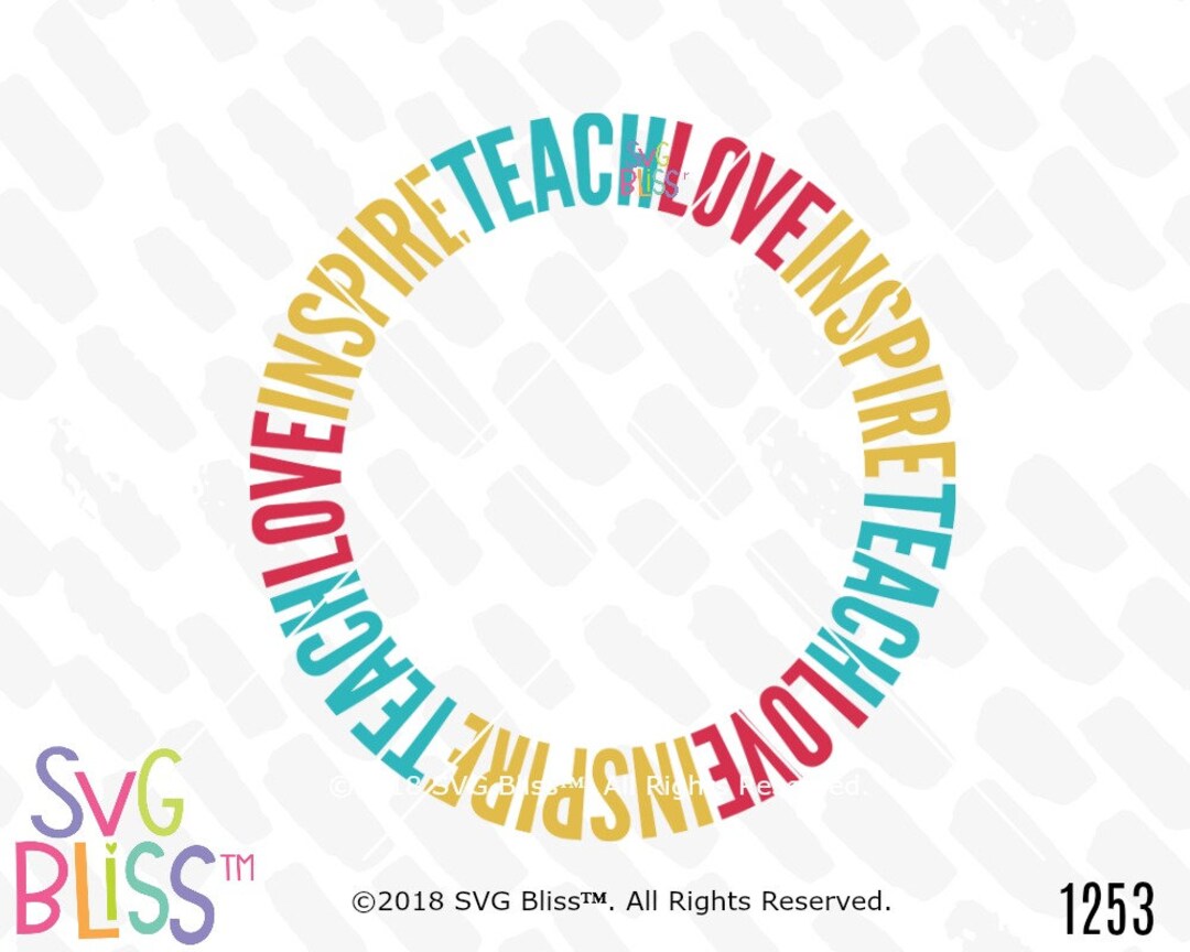 Teacher Monogram Frame SVG Teacher Appreciation SVG File for Teacher ...