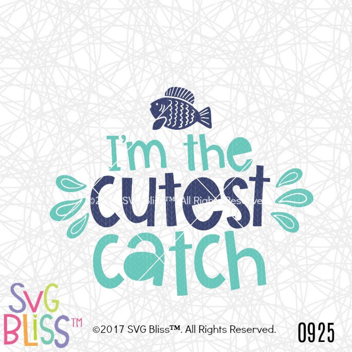 I'm the Cutest Catch SVG Nautical Fish Baby Boy SVG Cut - Etsy