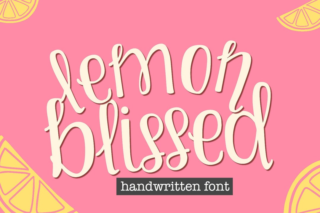 Lemon Blissed Handwritten Font - Smooth Cut-friendly Installable TTF ...
