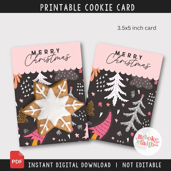 Christmas Cookie Card - Etsy