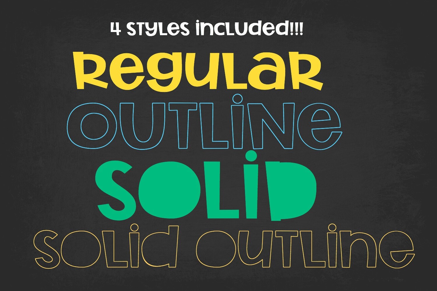 Digital Font Download Rocket Science Layering Font Kid Font | Etsy