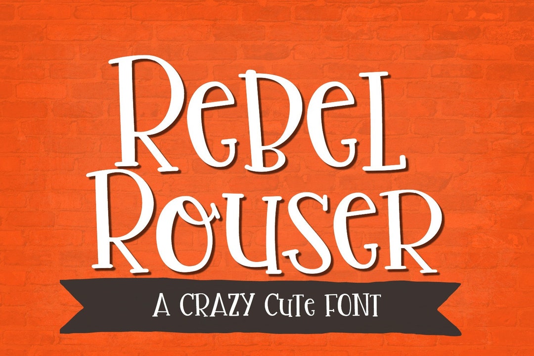Rebel Rouser Handwritten Font for Cricut & Silhouette | Installable ...