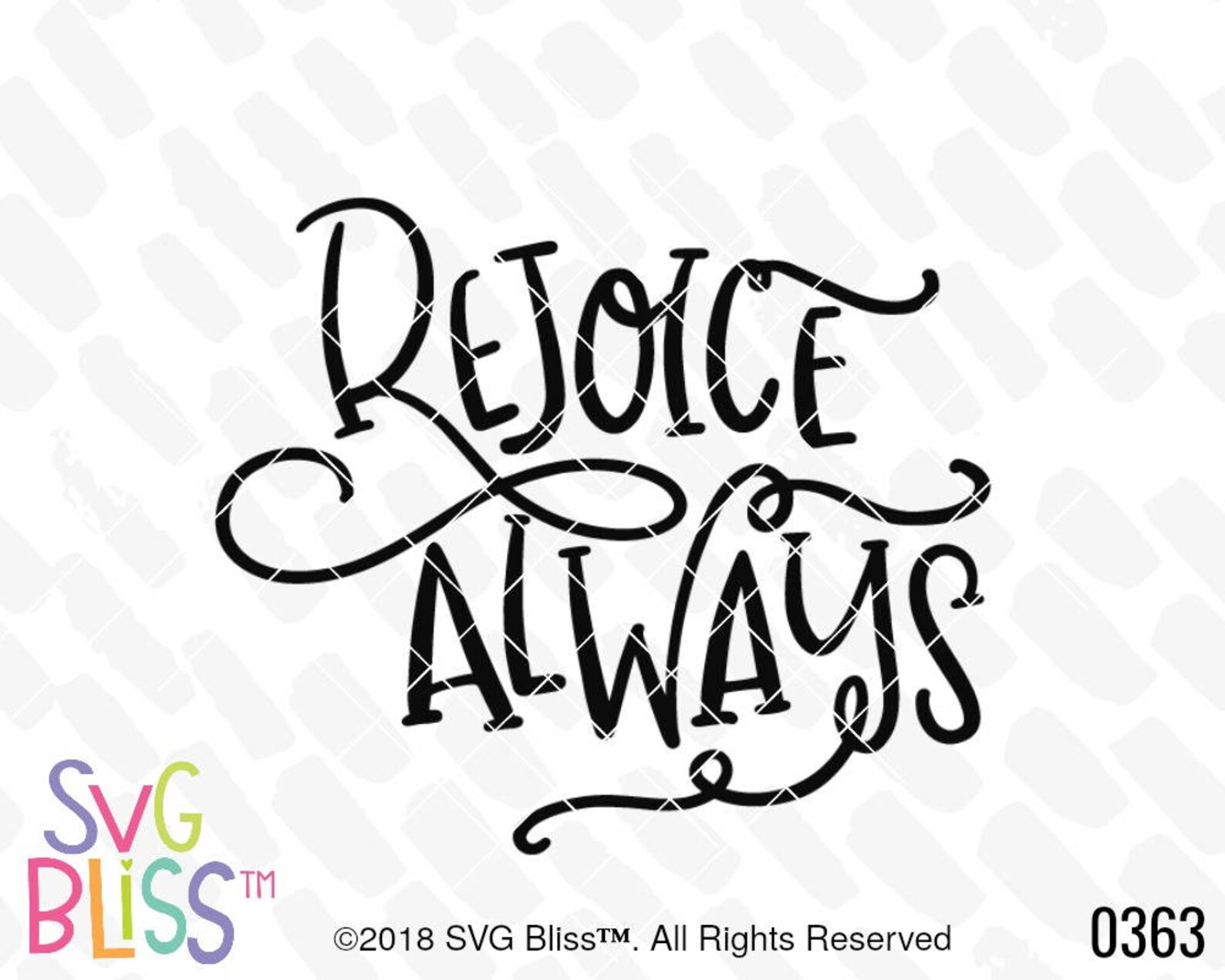 Rejoice Always SVG Christian Bible Verse SVG Cut File for - Etsy