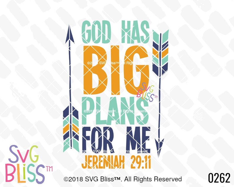 God Has Big Plans for Me SVG Jeremiah 29:11 Bible Verse Cut - Etsy UK