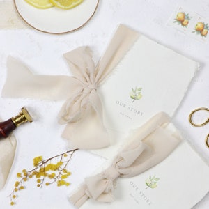 Custom Wedding Vow Books | Lemon Vow Book Set | Personalized Vows ...