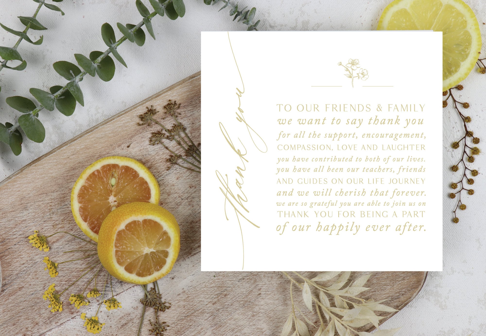 Thank You Place Setting Thank You Mesage Square Message - Etsy