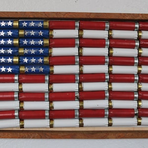 Framed Shotgun Shell USA Flag With Stars - Etsy