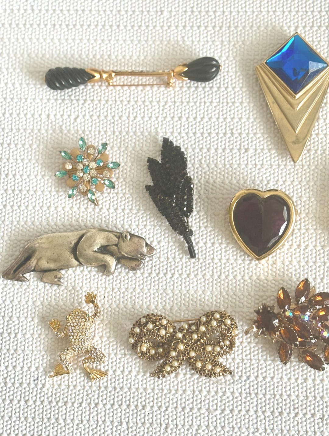Vintage Brooch Lot of 14 Signed and Unsigned Brooches - Etsy