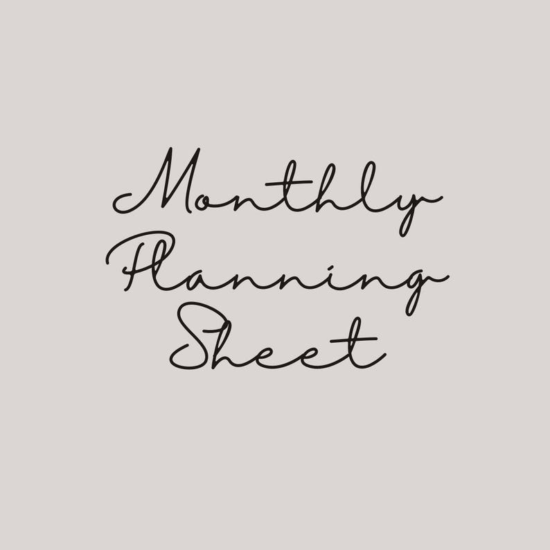Monthly Planner Printable Template Goodnotes Monthly Planning, Monthly ...