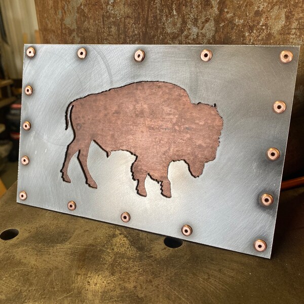 Metal Bison Sign - Etsy