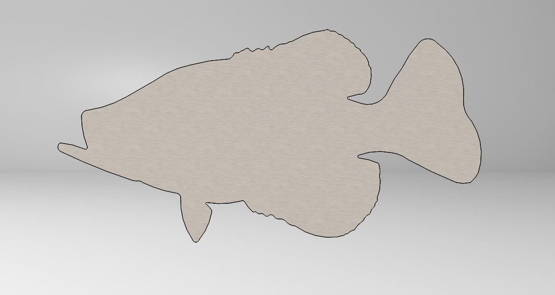 Crappie Fish DXF Cut File - Etsy
