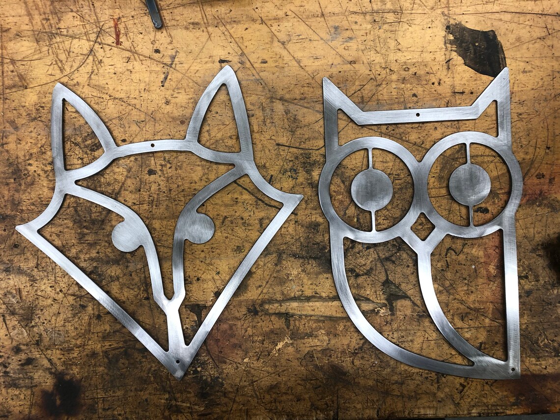 12 Plasma Cut Fox Wall Decoration woodland | Etsy