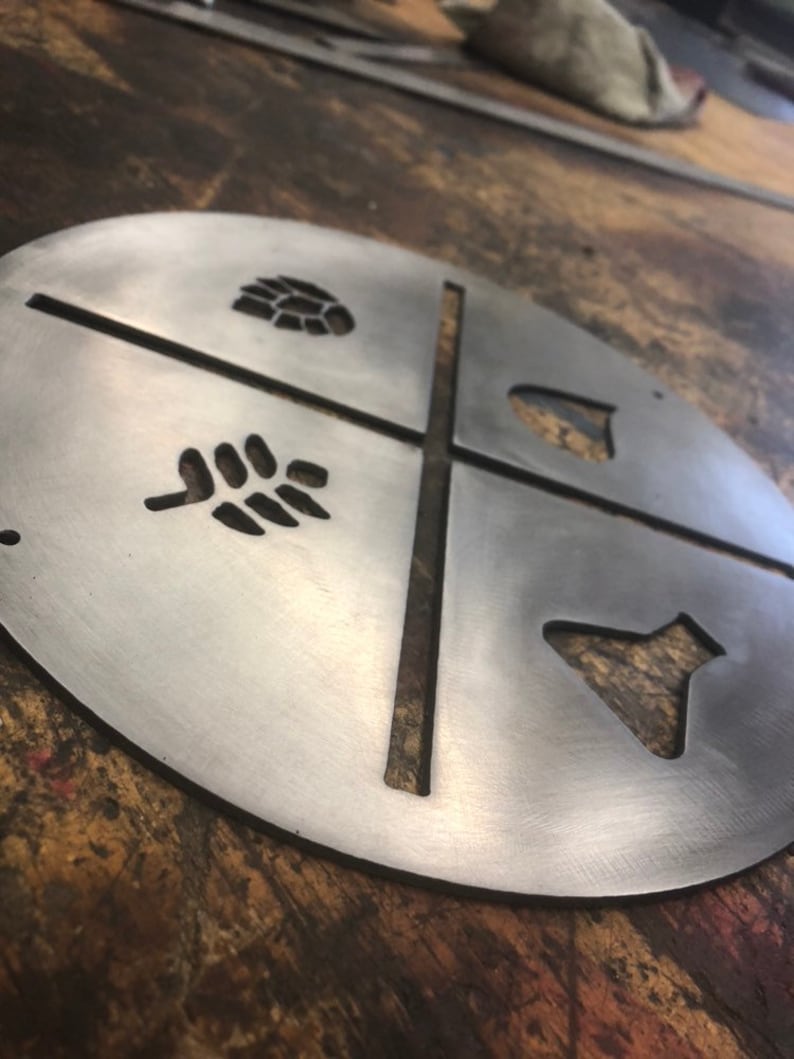 Brewing Elements Round Metal Plasma Cut Sign Brewery Beer - Etsy