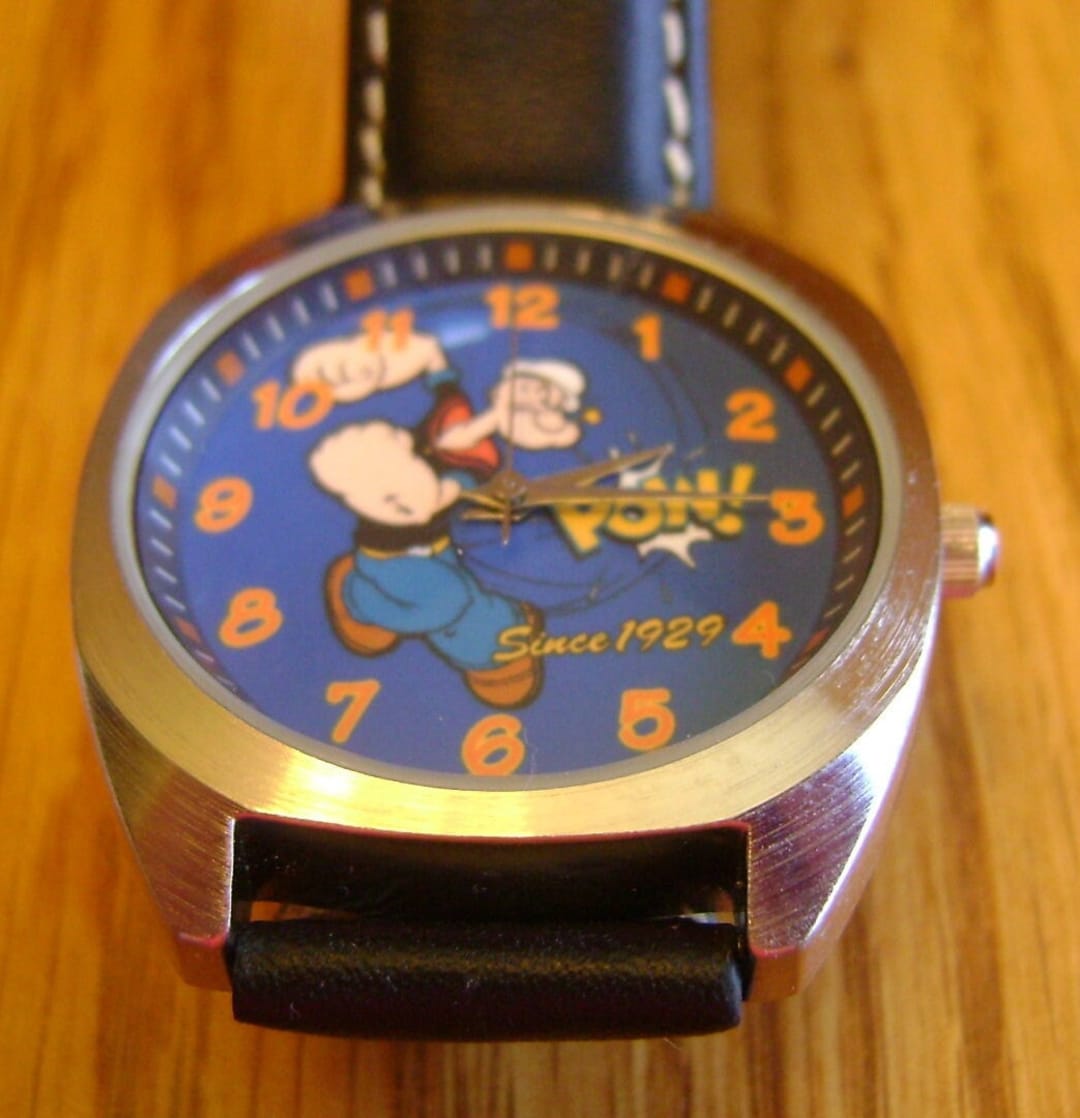 Vintage Popeye Watch 75 Years/ Rare / MINT Condition / Never Worn / Pow ...