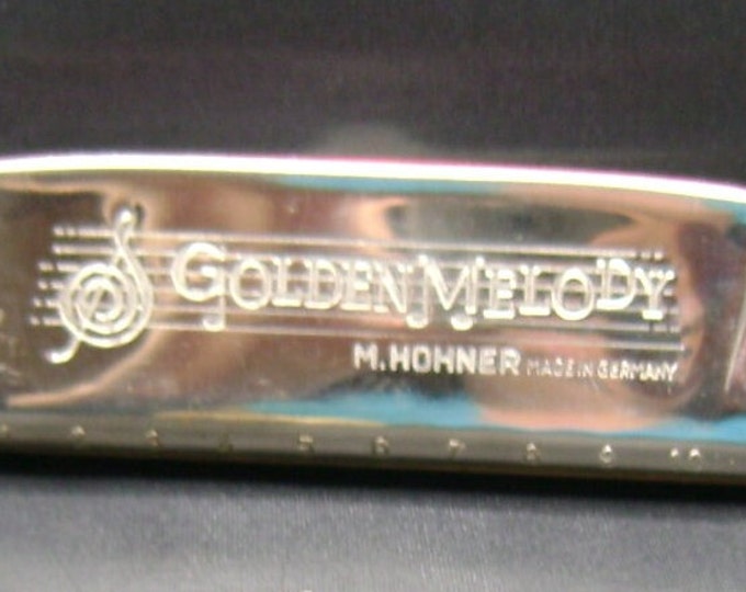 Hohner Golden Melody Harmonica in the Key of F / 50's Retro Diatonic ...
