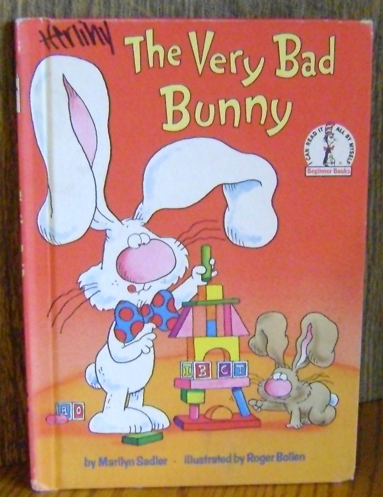 The Very Bad Bunny Book by Marilyn Sadler / Vintage Children's Book ...