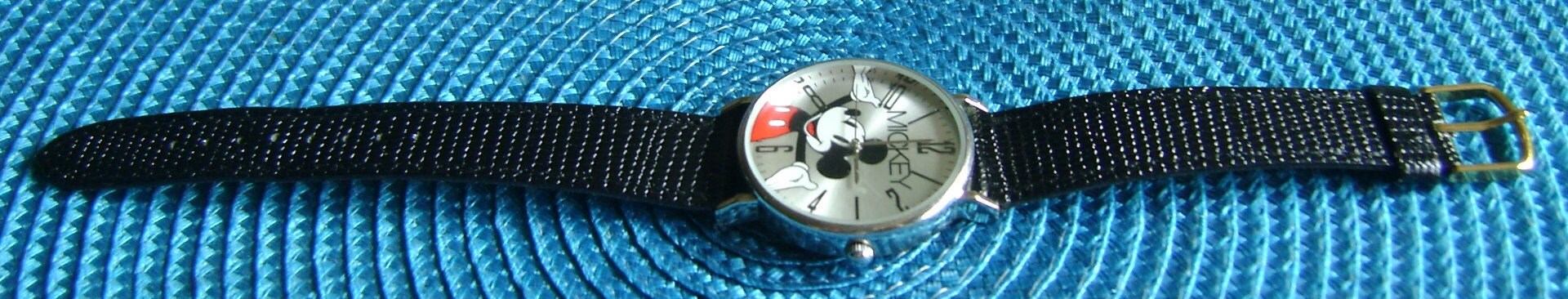 Vintage Disney Mickey Mouse Large Face Watch / MZ Berger Co. / | Etsy