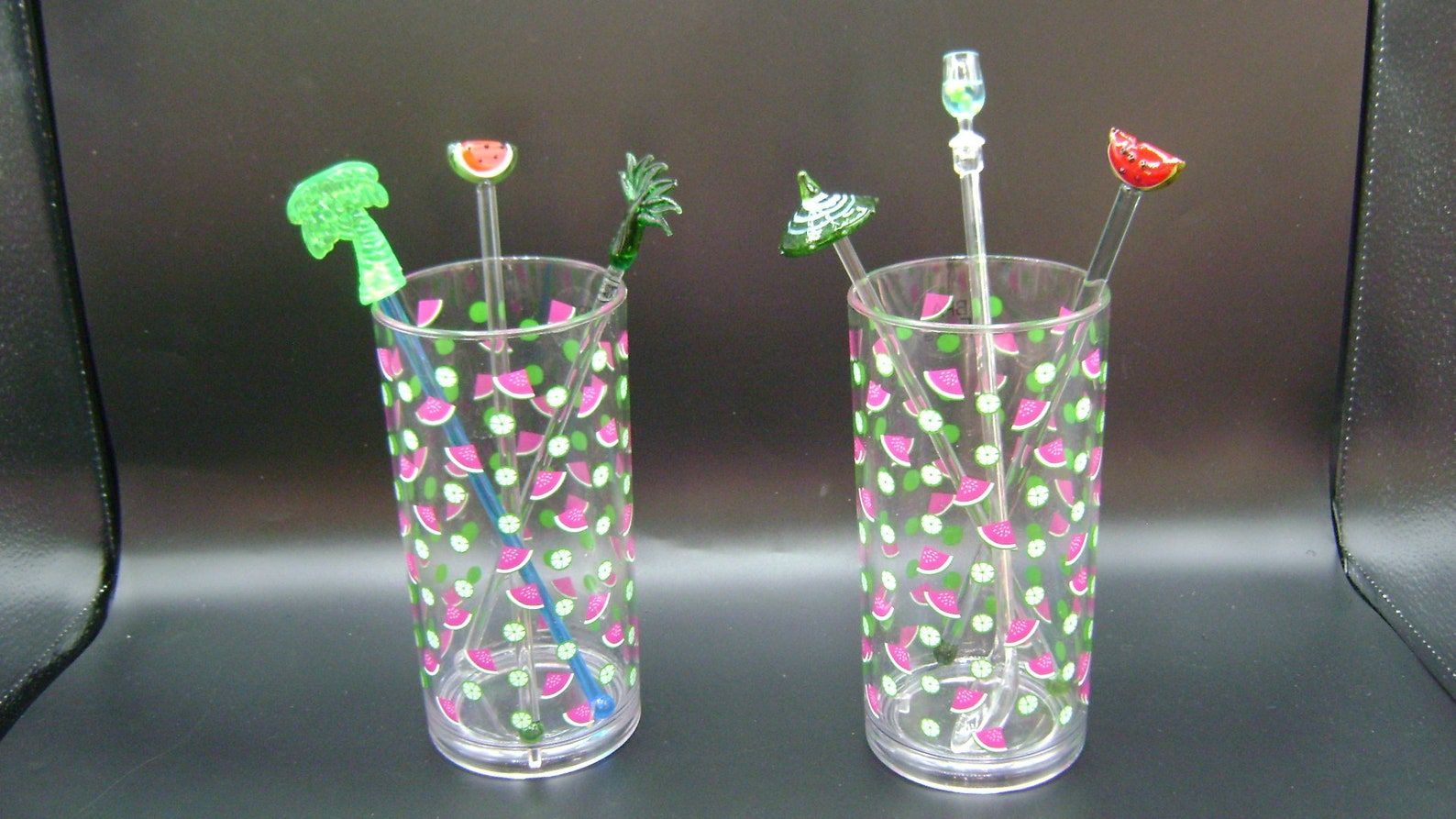 Watermelon Theme Cocktail Set / Glass Umbrella / Watermelon / Cocktail ...